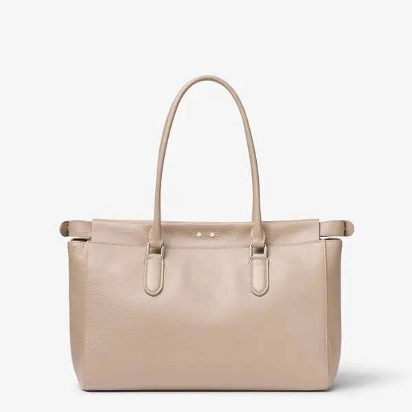 Fendi Peekaboo Tote Small Dove Gray Leather Bag - [gray]